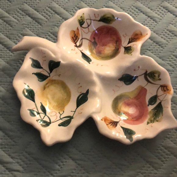 Dining | Vintage Italian Handpainted Relish Tray | Poshmark